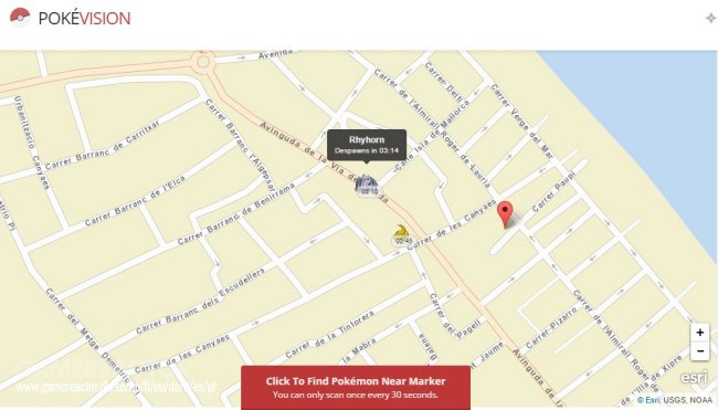 Mapa de Pokémon Go con todos los pokémon del mundo