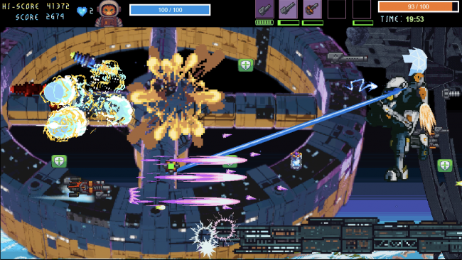 Echa un vistazo a la demo de Astro Burn, el shooter del gato astronauta ...