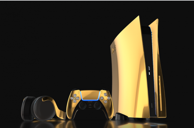 Playstation 5 oro para amantes del lujo