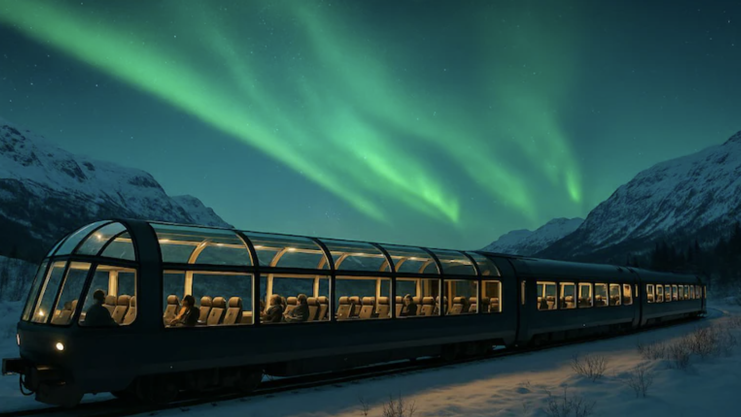 Noruega lanza el primer tren nocturno panorámico del mundo para ...