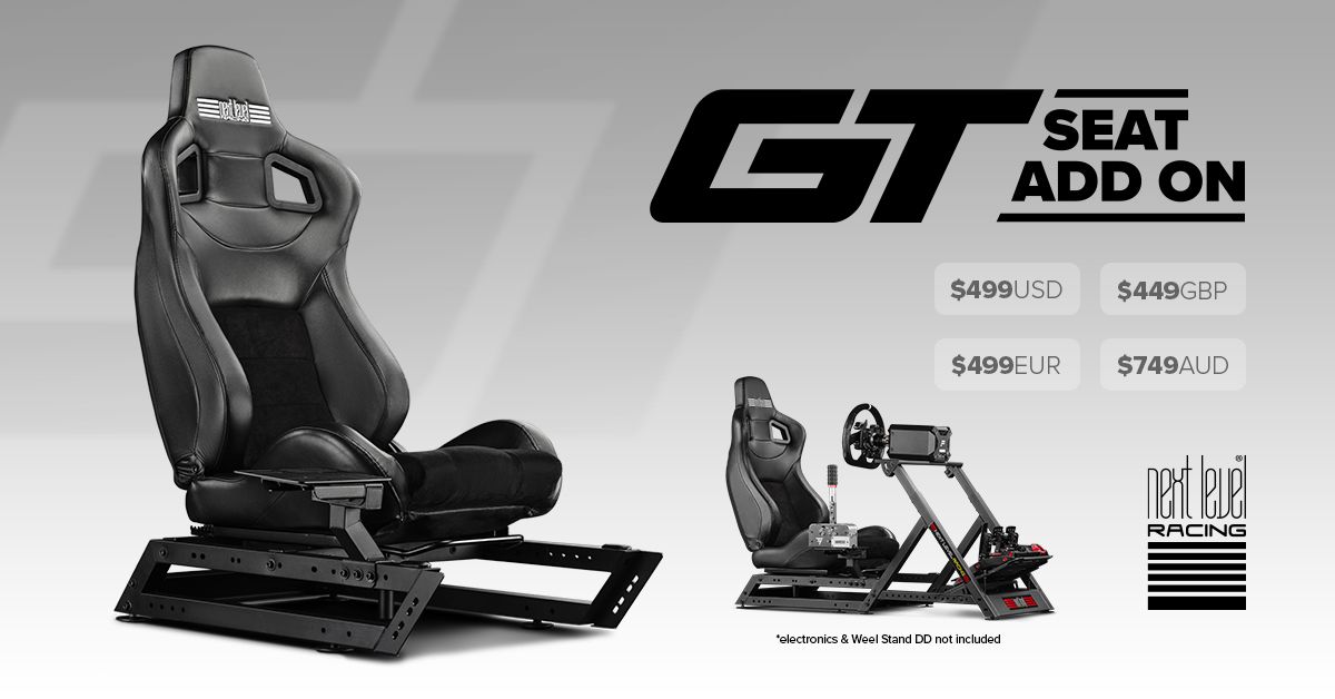 Next Level Racing lanza nuevo asiento y soporte por separado