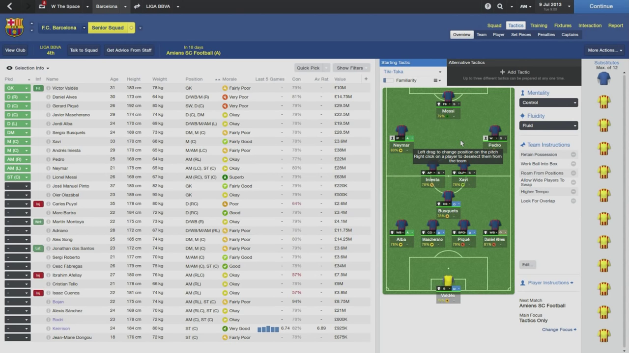 Análisis de Football Manager 2014 y lección de tiki-taka Barça