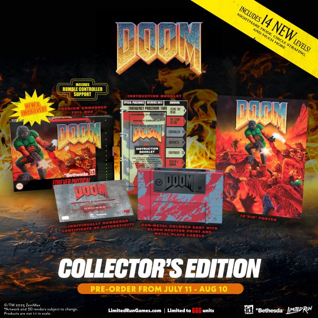 LRG lanzará una edición especial de DOOM para SNES (NTSC-US) celebrando ...