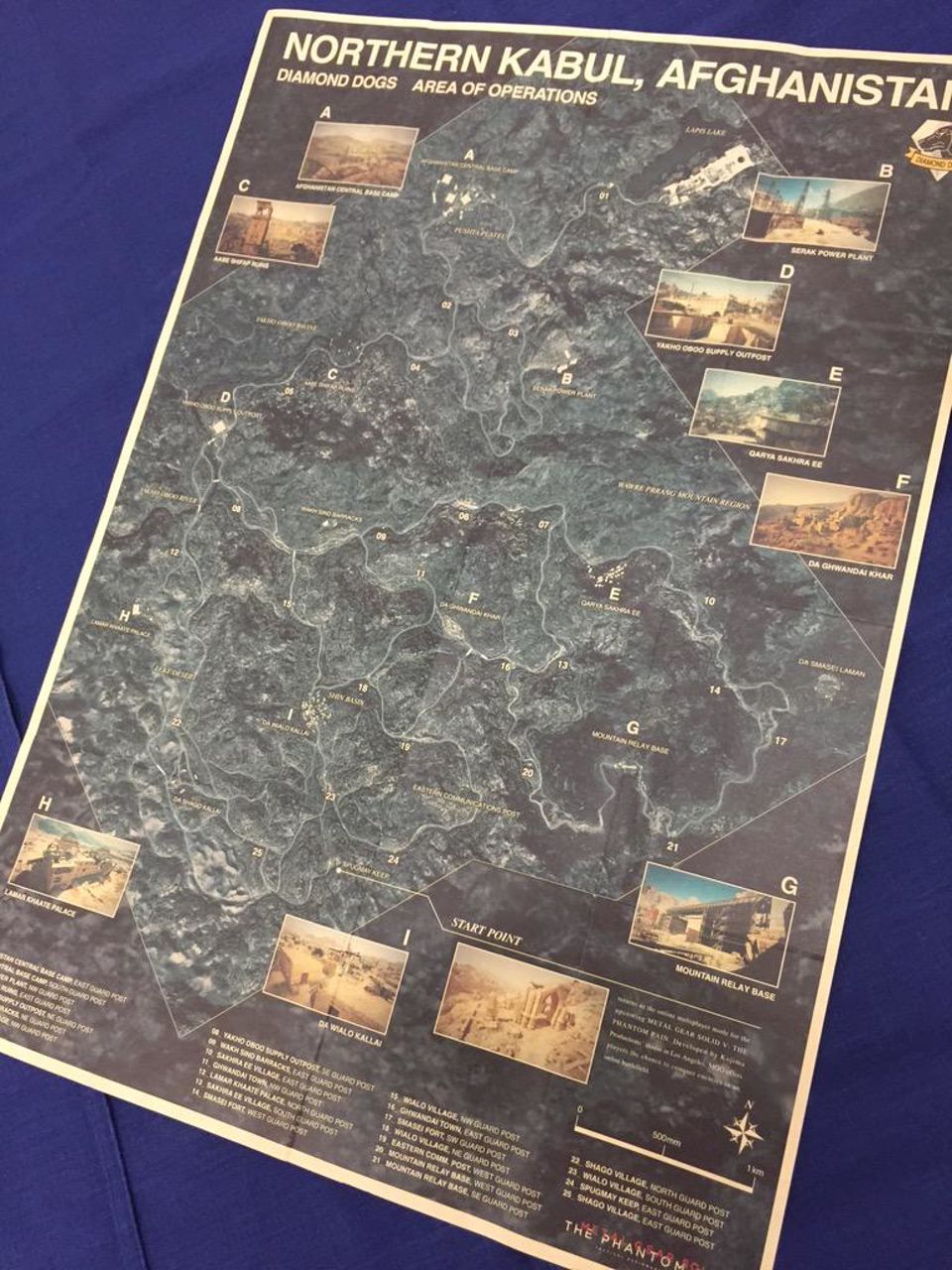 Se filtra un gran mapa de Metal Gear Solid V