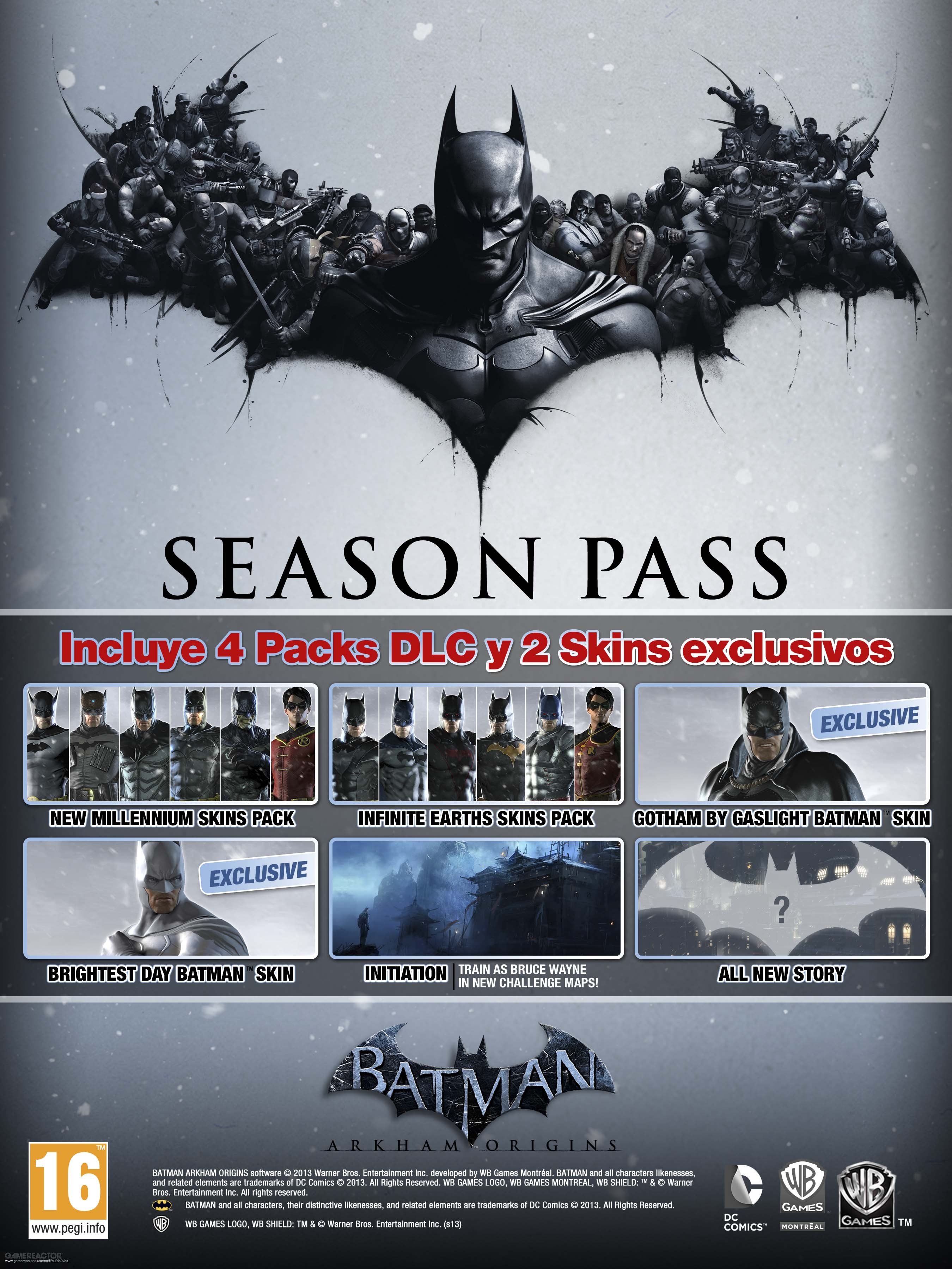 Batman: Arkham Origins confirma DLC y pase de temporada