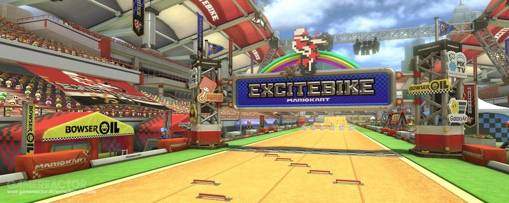 Primeras imágenes del circuito Excitebike X Mario Kart 8