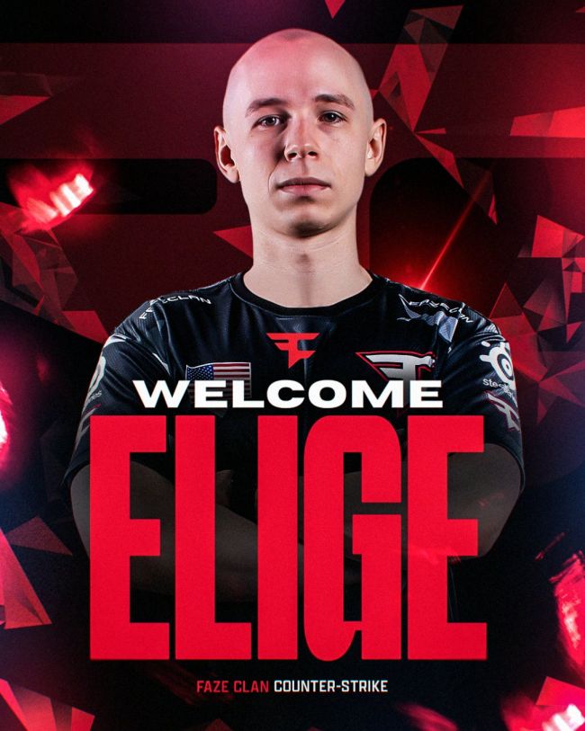 FaZe Clan ficha a EliGE para su escuadrón Counter-Strike 2