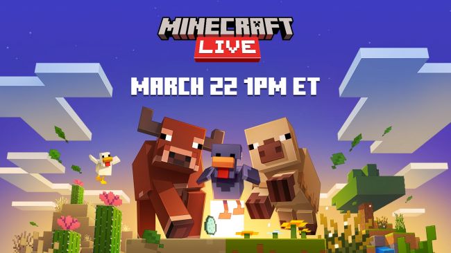 Un nuevo Minecraft Live se emitirá el próximo 22 de marzo