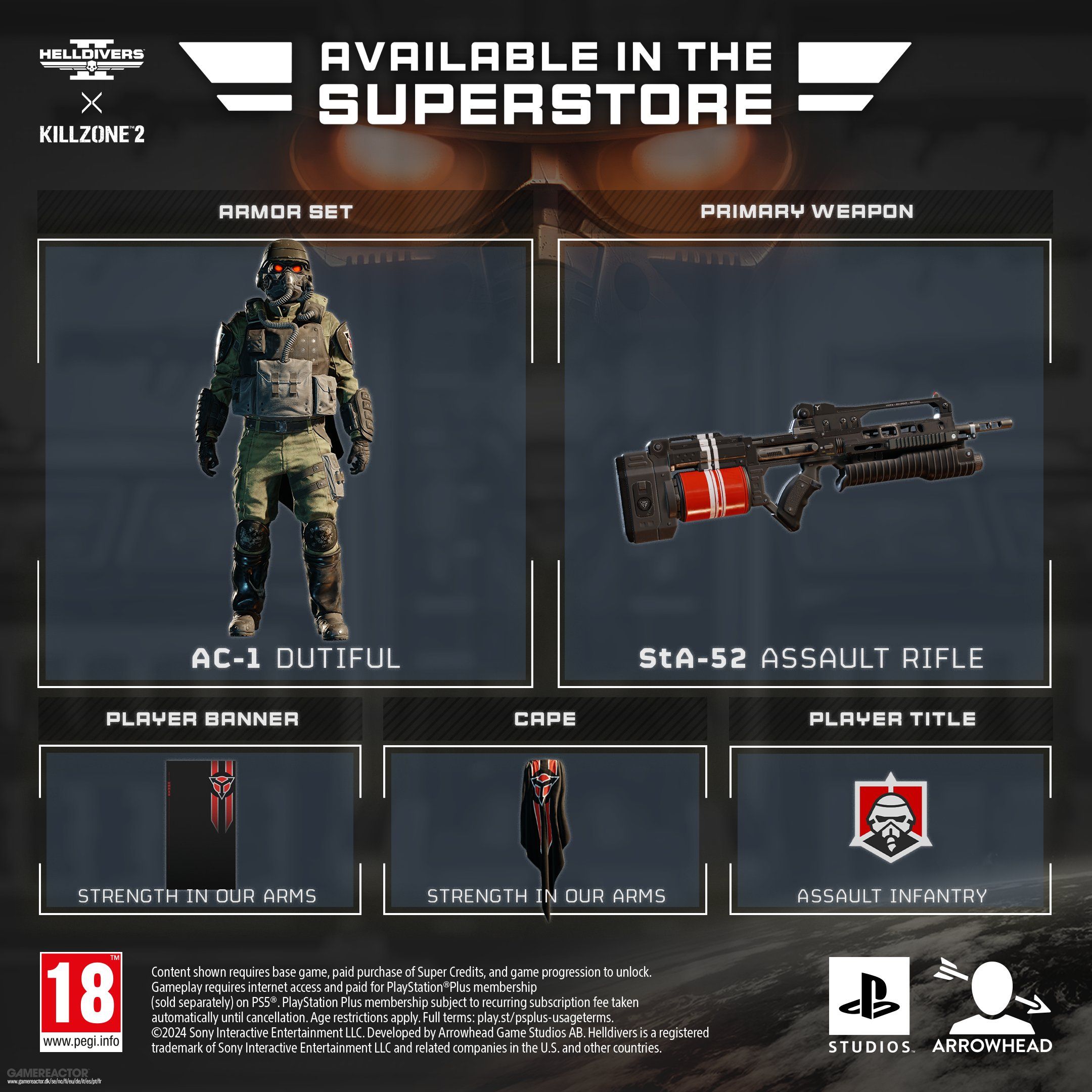 Ya puedes luchar como un Helghast de Killzone en Helldivers 2