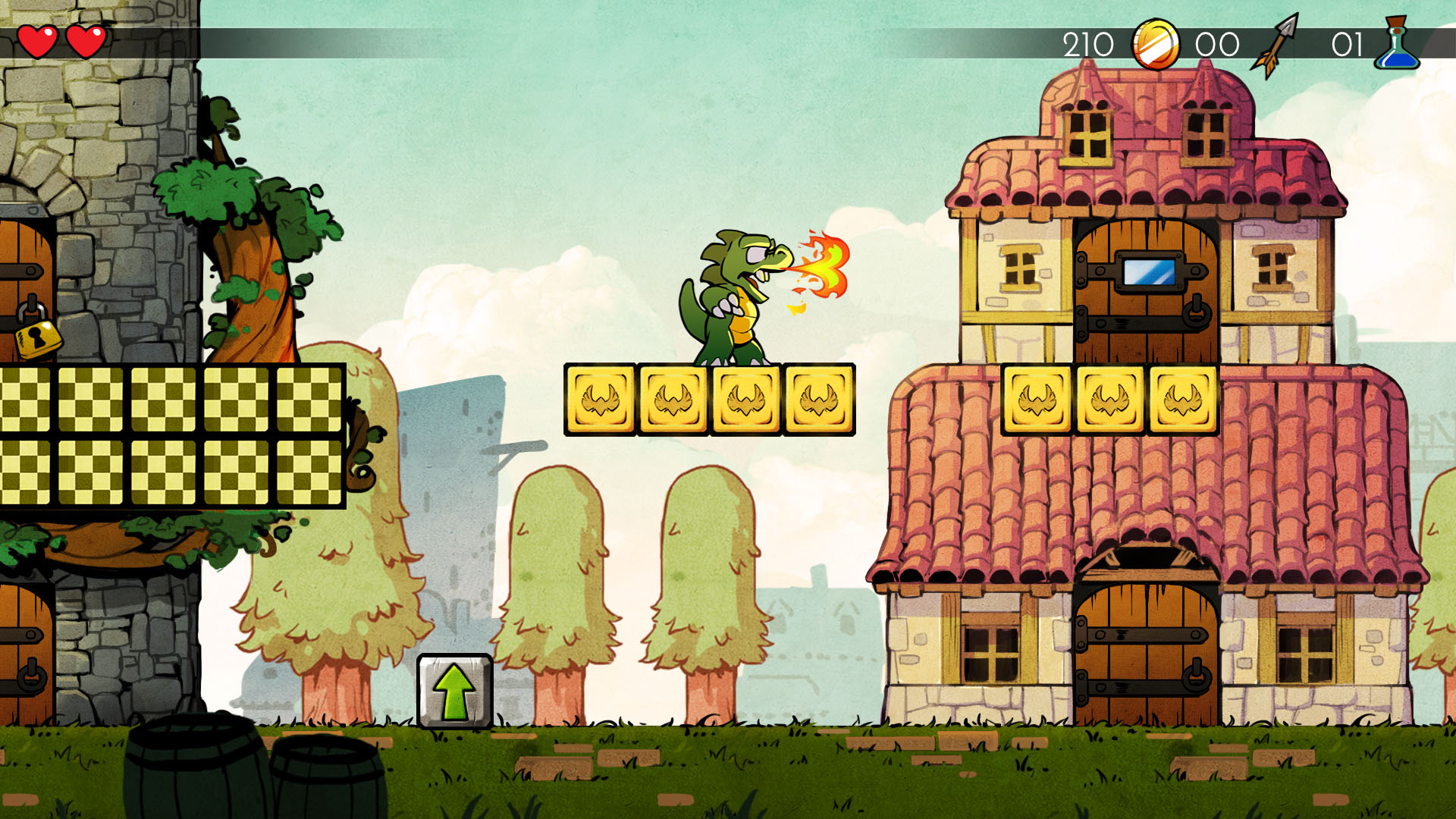 Wonder Boy III: The Dragon's Trap enseña su modo 8 bits
