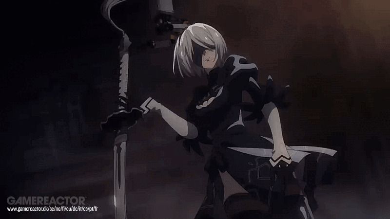 Primer vistazo a 2B en el anime de Nier: Automata