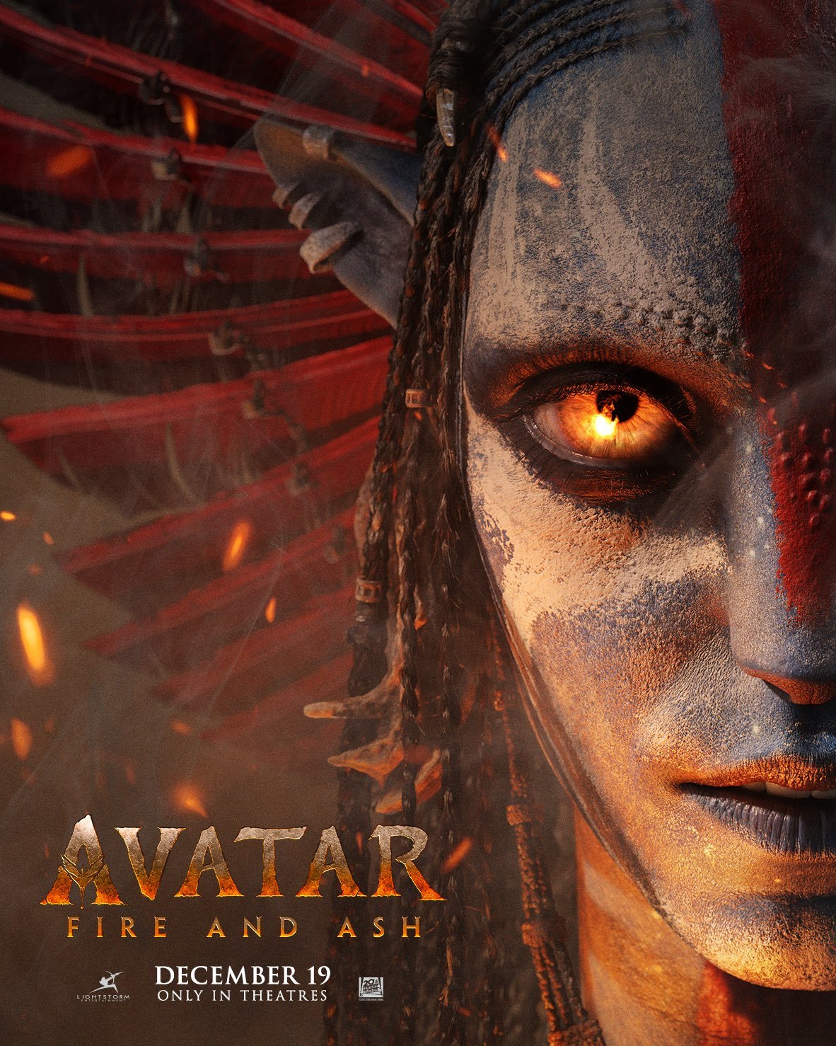 Avatar: Fuego y Ceniza ya tiene póster oficial con su nueva protagonista (o antagonista) Na'vi ...