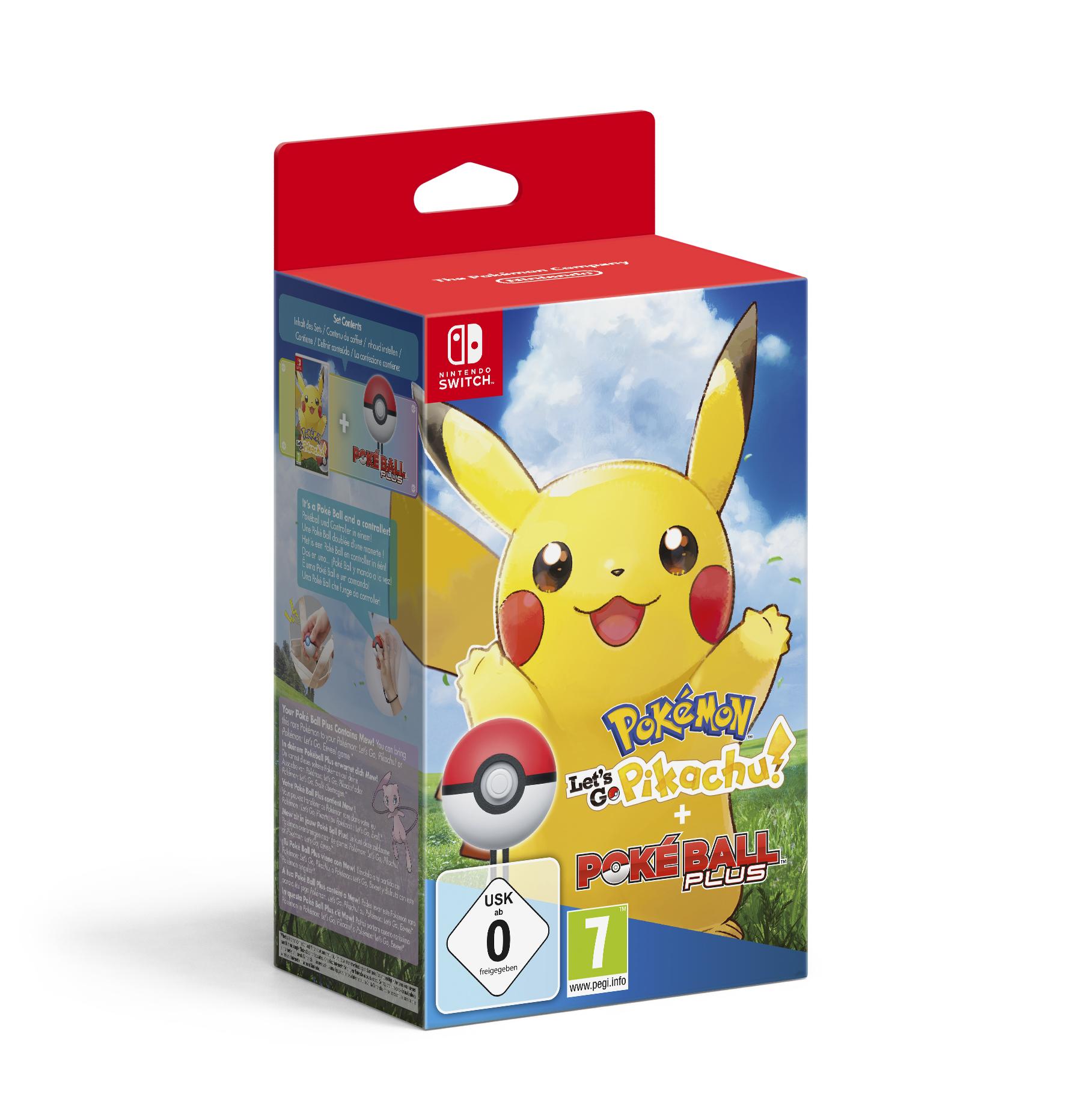 Pikachu e Eevee decoran la nueva Nintendo Switch edición Pokémon Let's Go
