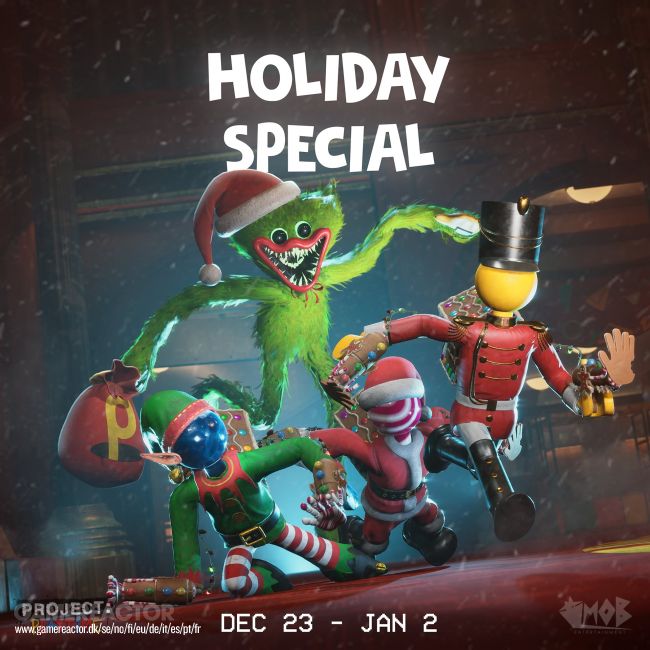 Huggy Wuggy se vuelve navideño por tiempo limitado en Project: Playtime