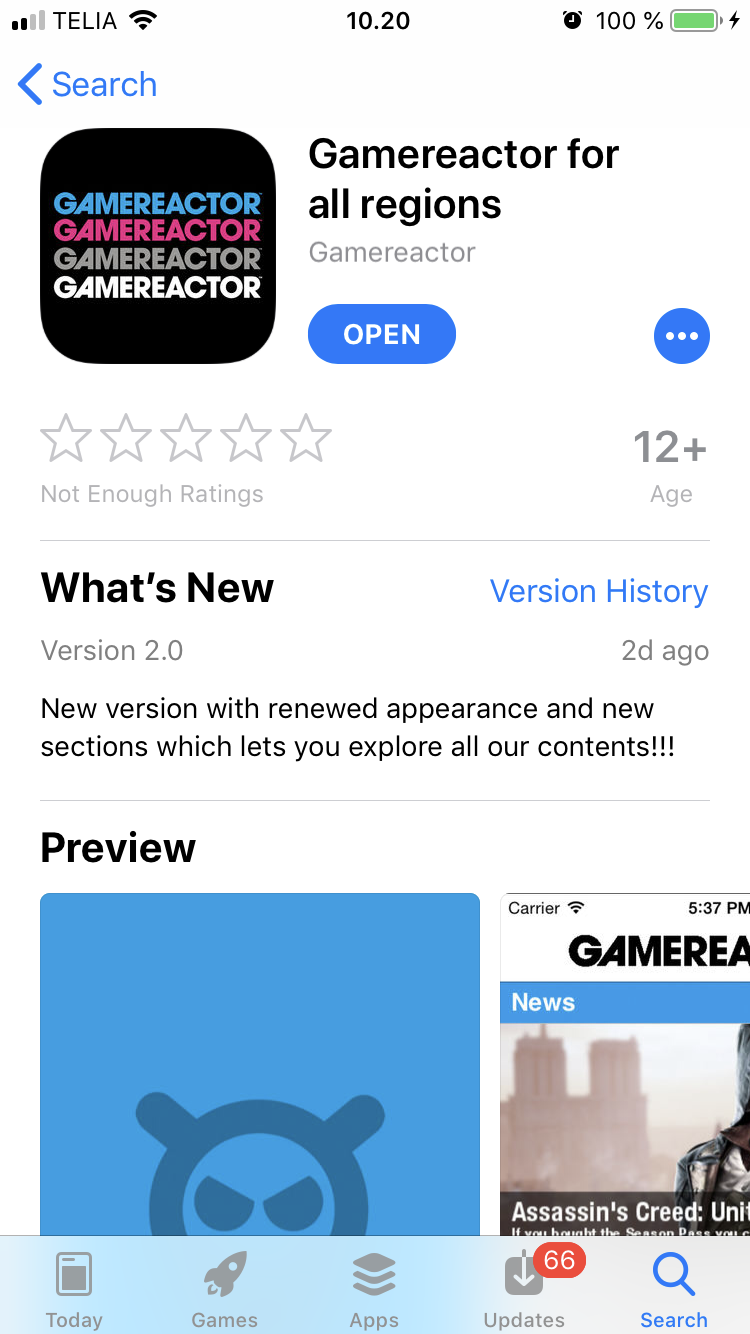 Conoce y descarga la nueva app Gamereactor iOS