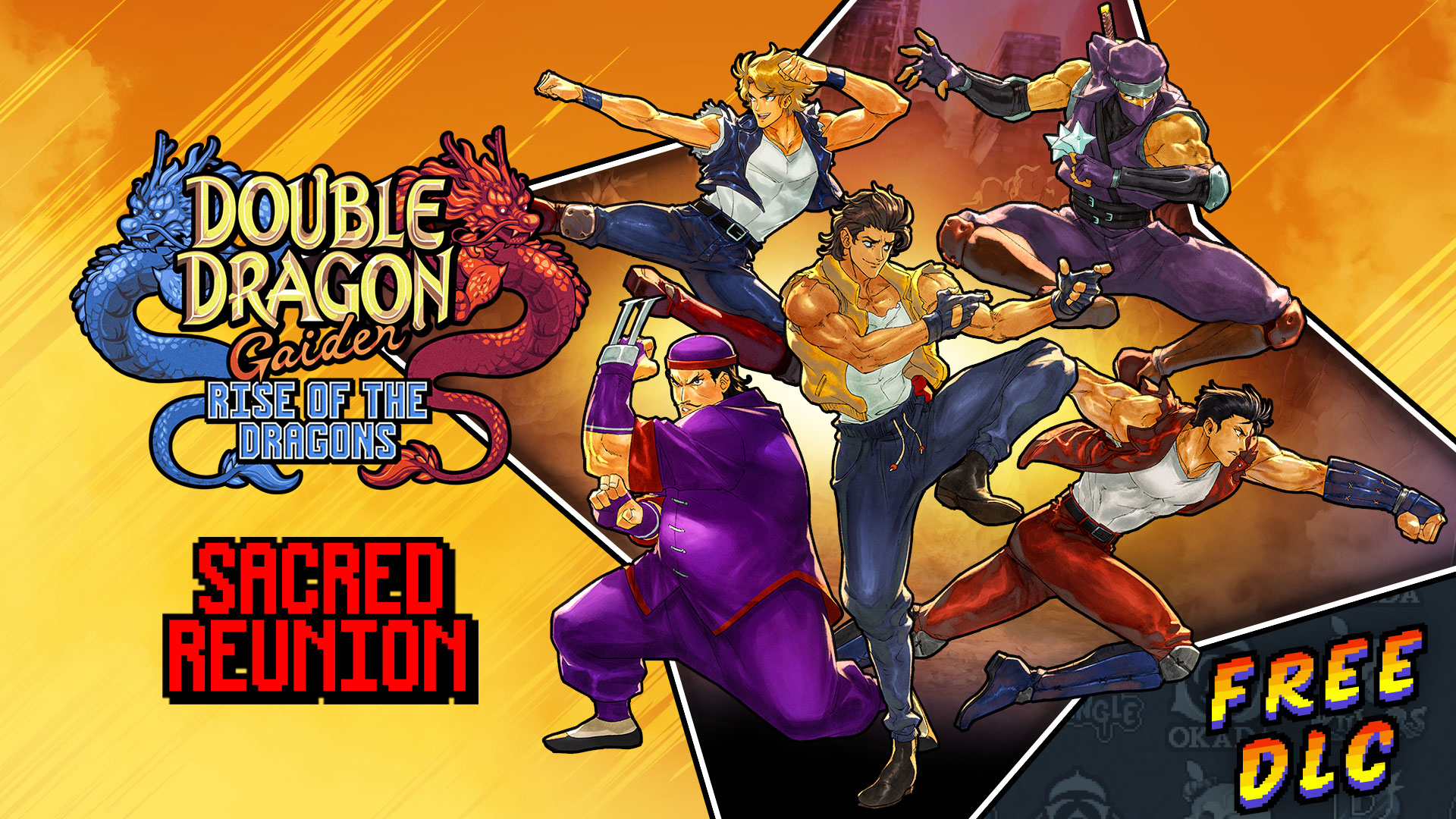 Jeff y Abore se unen al roster de Double Dragon Gaiden: Rise of the Dragons sin coste adicional