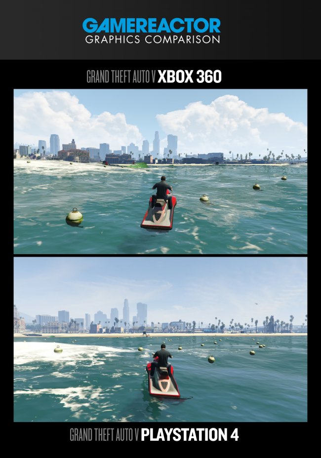 Comparativa gráficos GTA V: PS4 vs Xbox 360