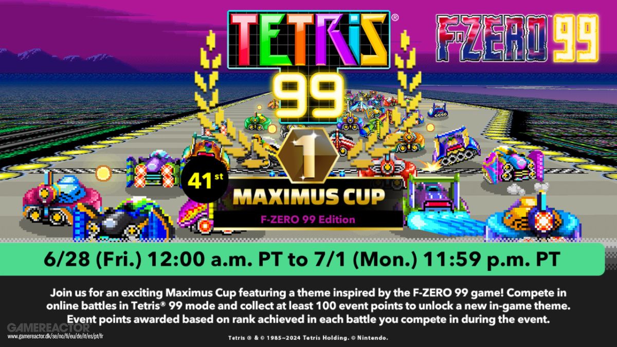 Consigue un tema exclusivo de F-Zero 99 para Tetris 99 este fin de ...