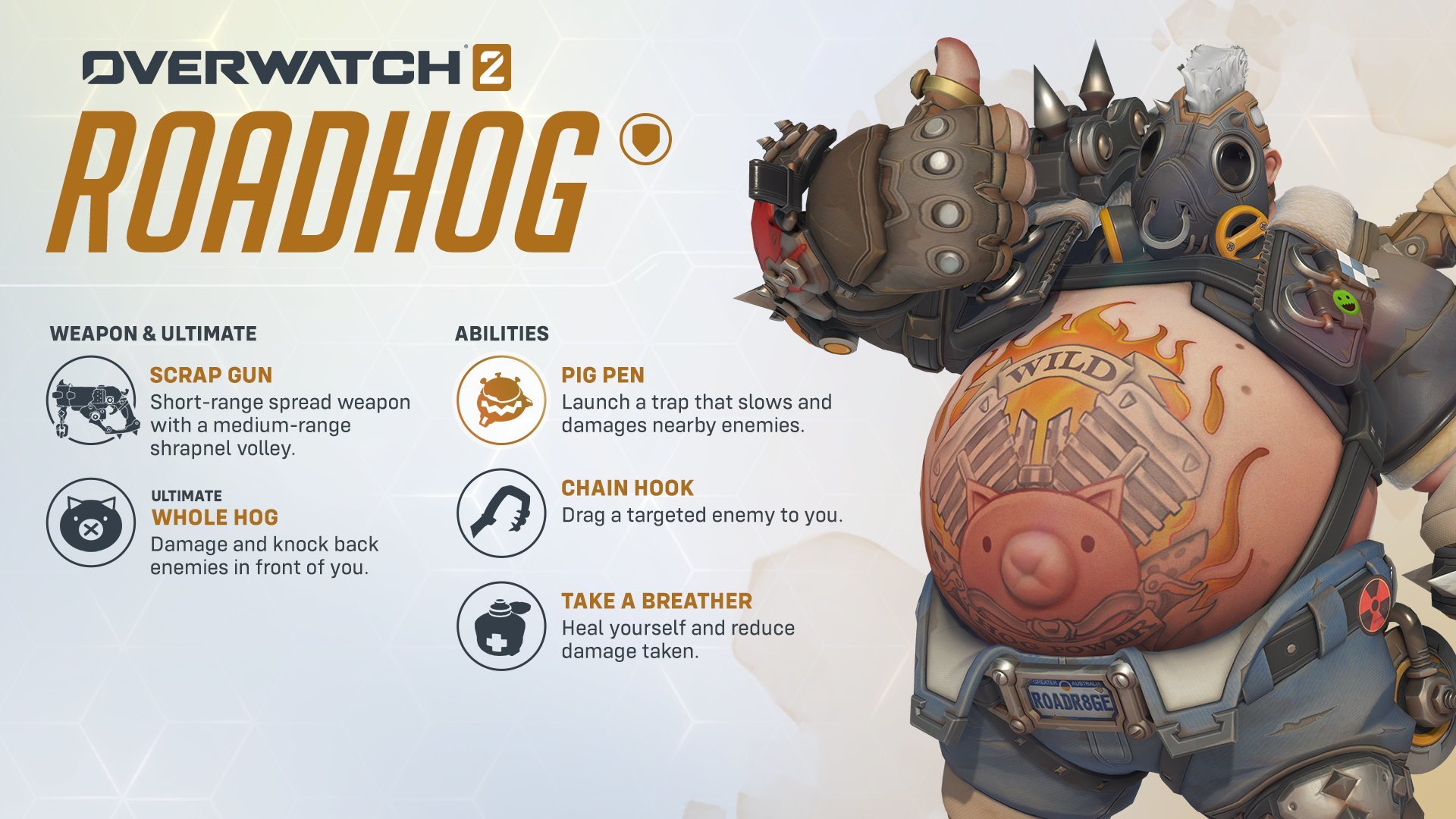 Overwatch 2 le da un lavado de cara completo a Roadhog