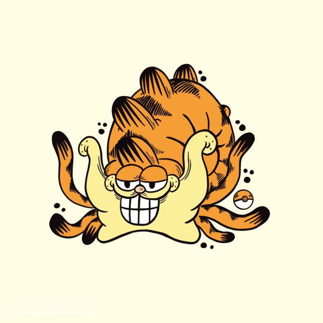 Garfield se convierte en 151 Pokémon, los Garfémons