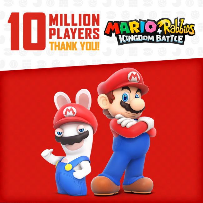 Mario + Rabbids Kingdom Battle cumple 5 años con 10 millones de jugadores