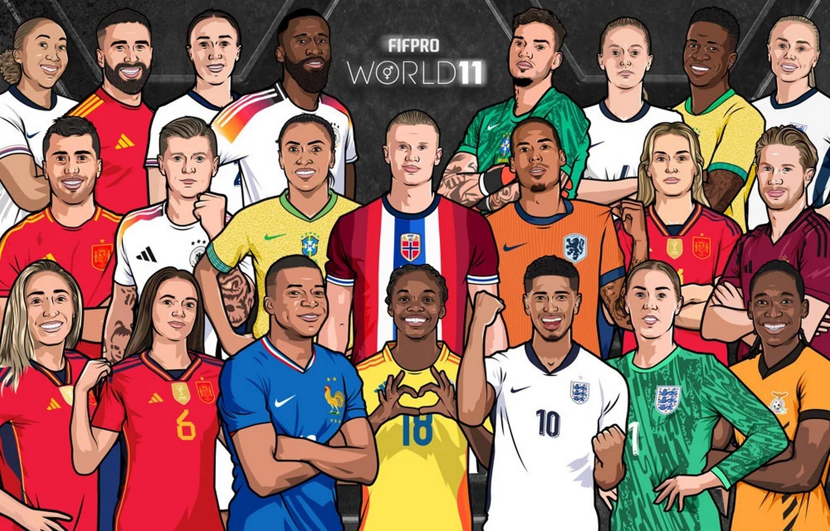 11 ideal de FIFPro: este es el Dream Team de 2024 según los jugadores