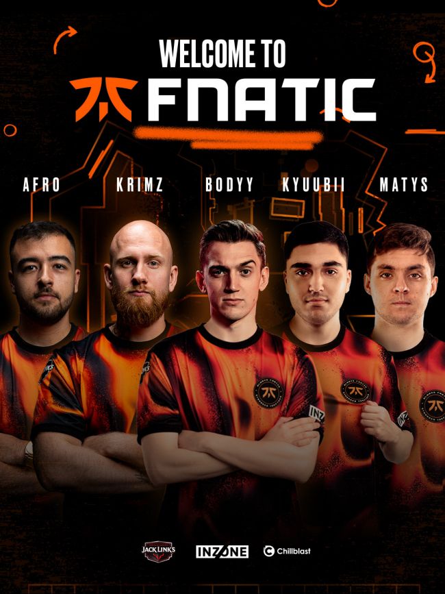 Fnatic anuncia su lista actualizada de Counter-Strike