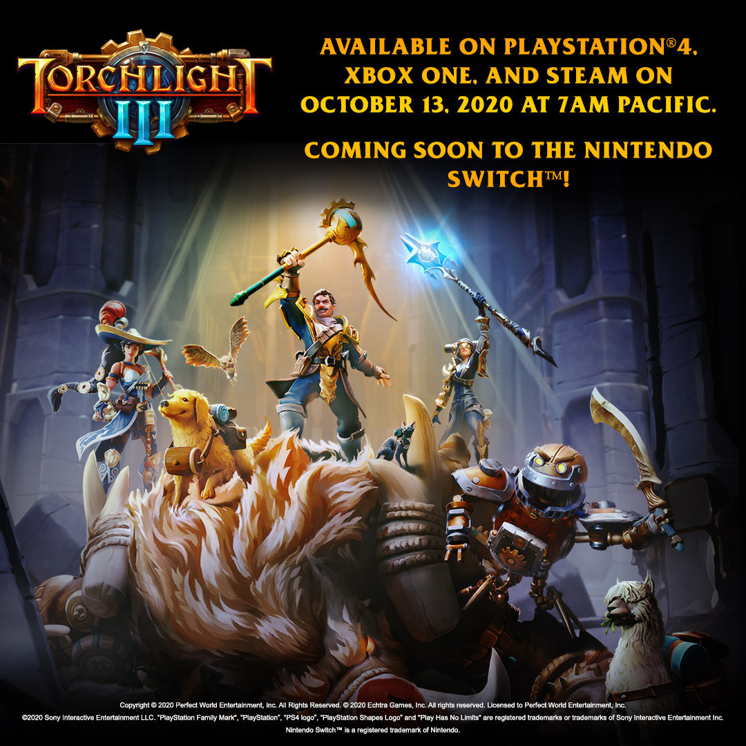 Torchlight 3 ya tiene fecha y precio en PS4, Xbox One y PC