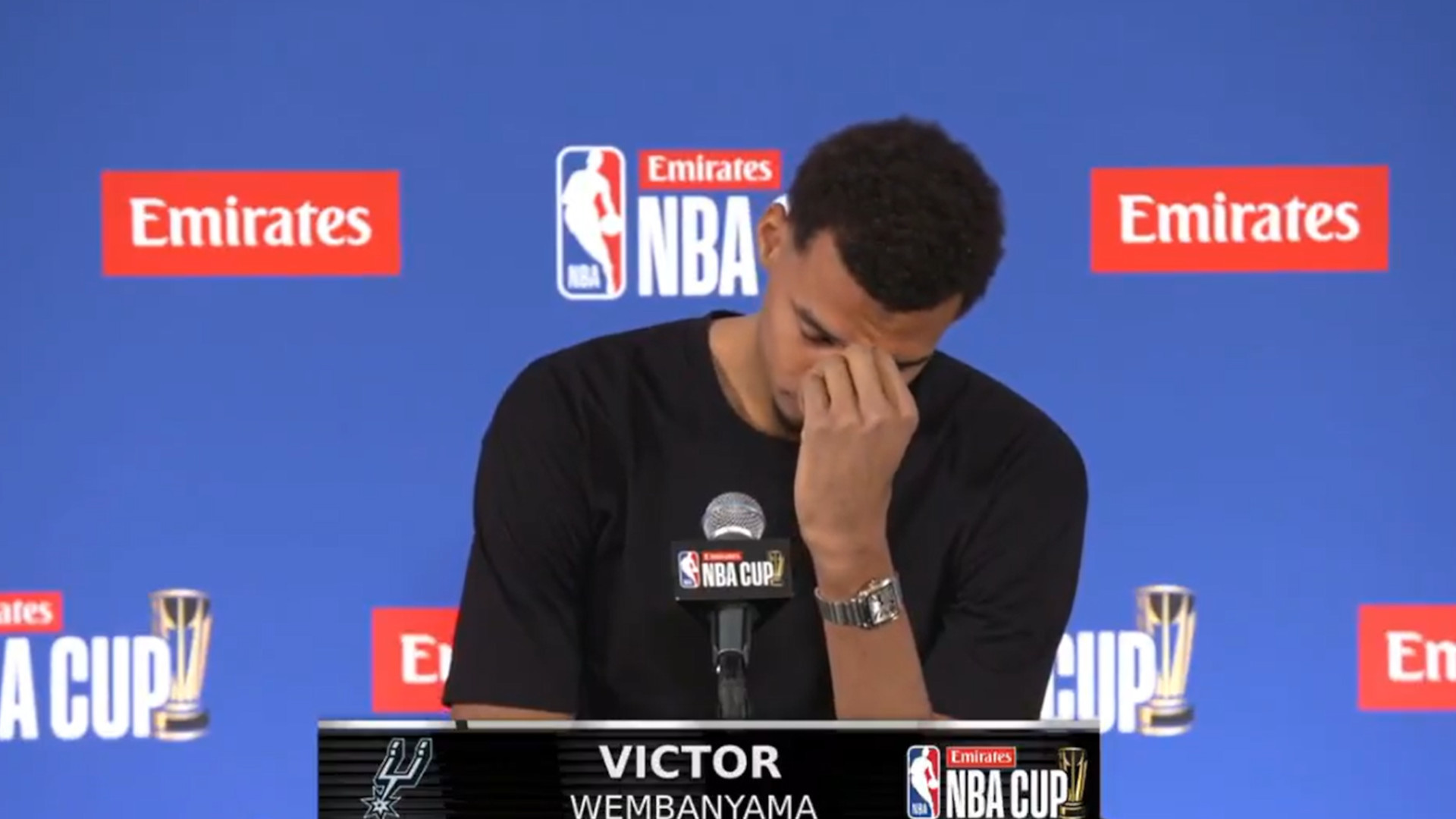 Victor Wembanyama jugó la final de la Copa NBA horas después del ...