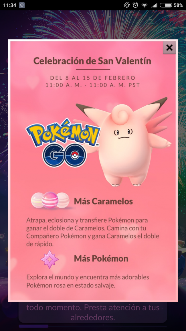 Pokémon Go celebra San Valentín con el color rosa y caramelos