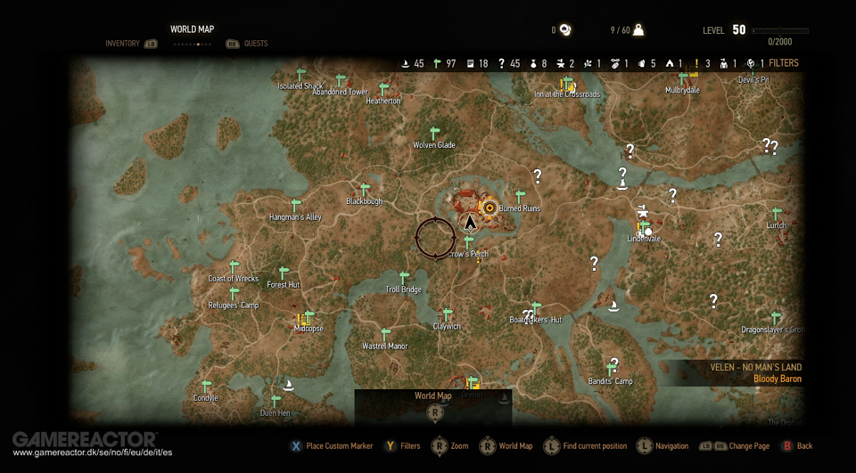 Descubierto el tamaño del mapa de Witcher 3