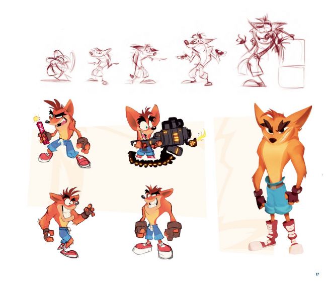 312 páginas de Crash Bandicoot 4 en su libro de arte