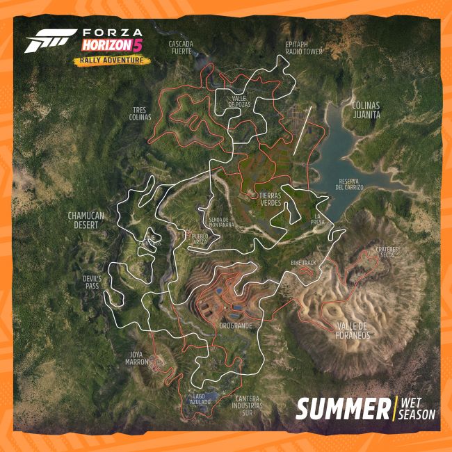 Playground Games muestra el nuevo mapa de Forza Horizon 5: Rally Adventure