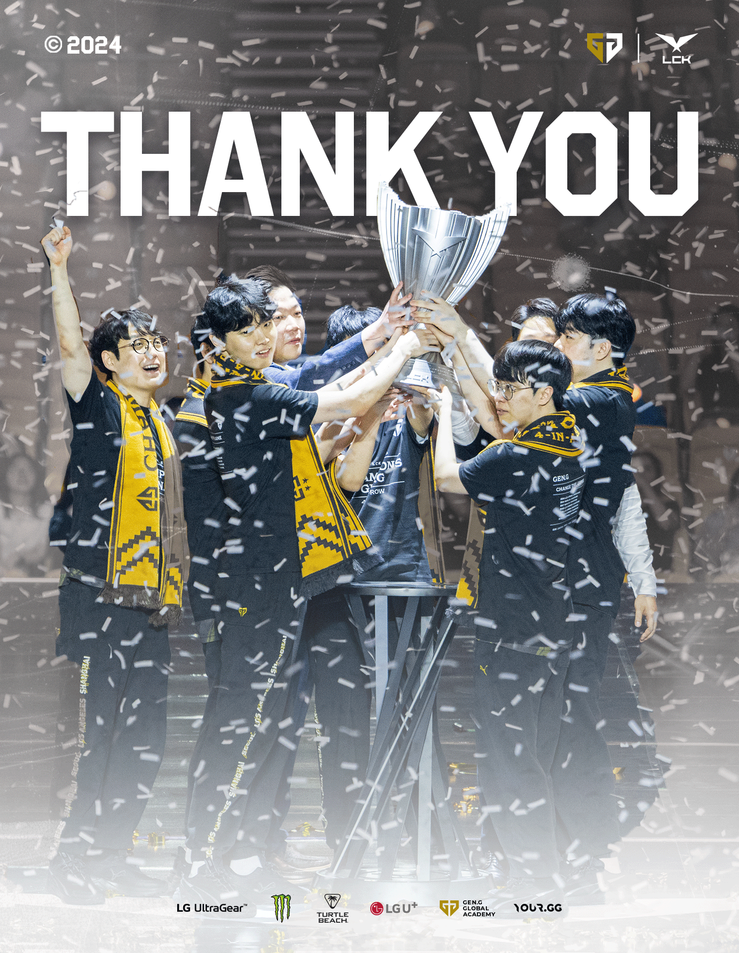 Gen.G libera a todo el equipo de League of Legends