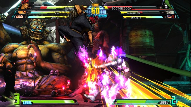 Akuma y Taskmaster en MvC3