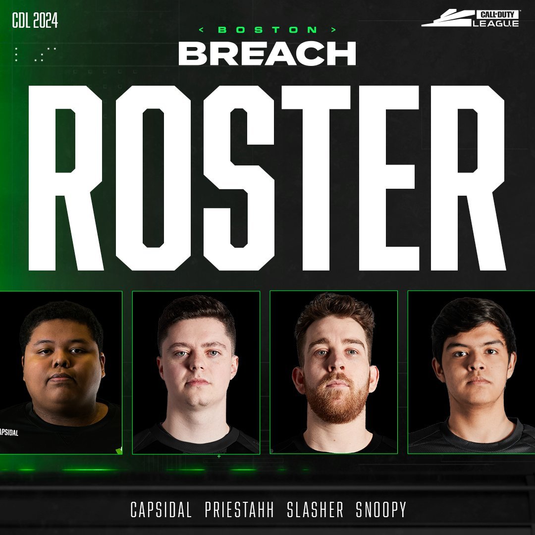 Boston Breach confirma su equipo para la Liga Call of Duty 2024