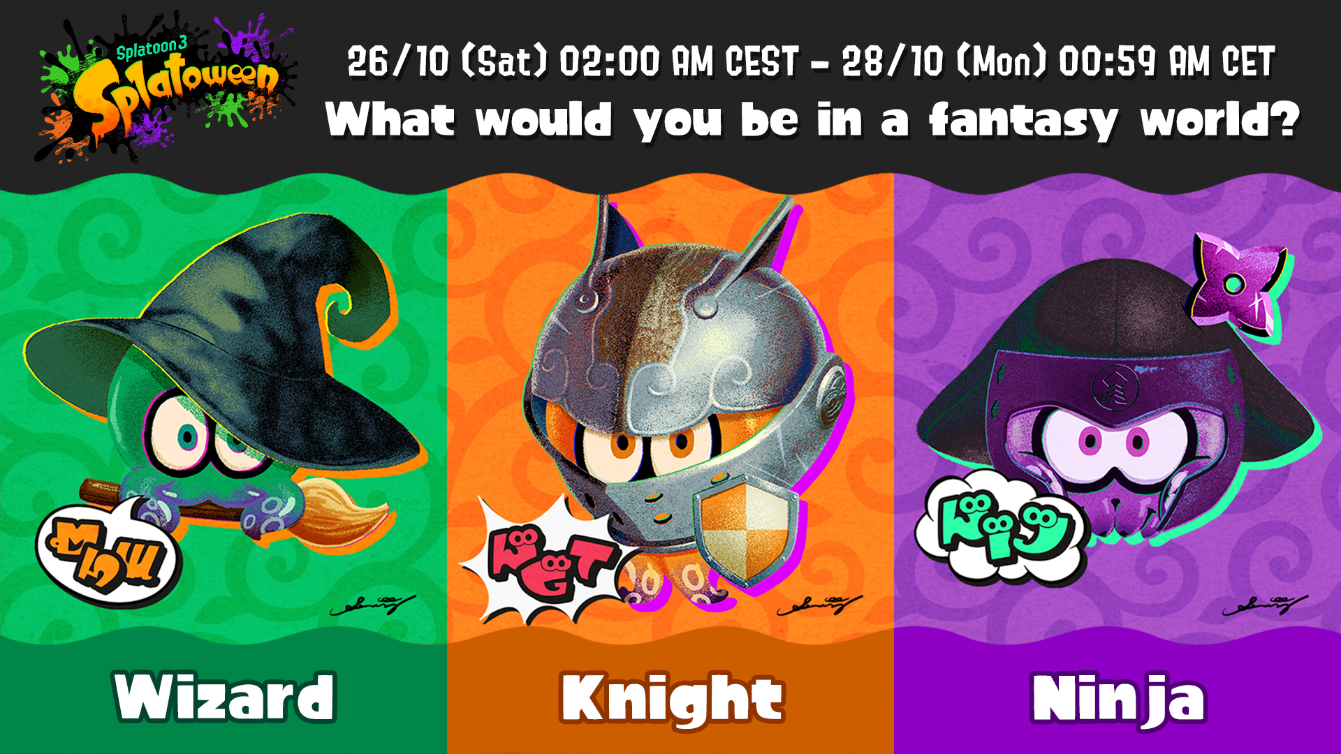 Splatoon 3 celebrará un nuevo festival de Splatoween este mes