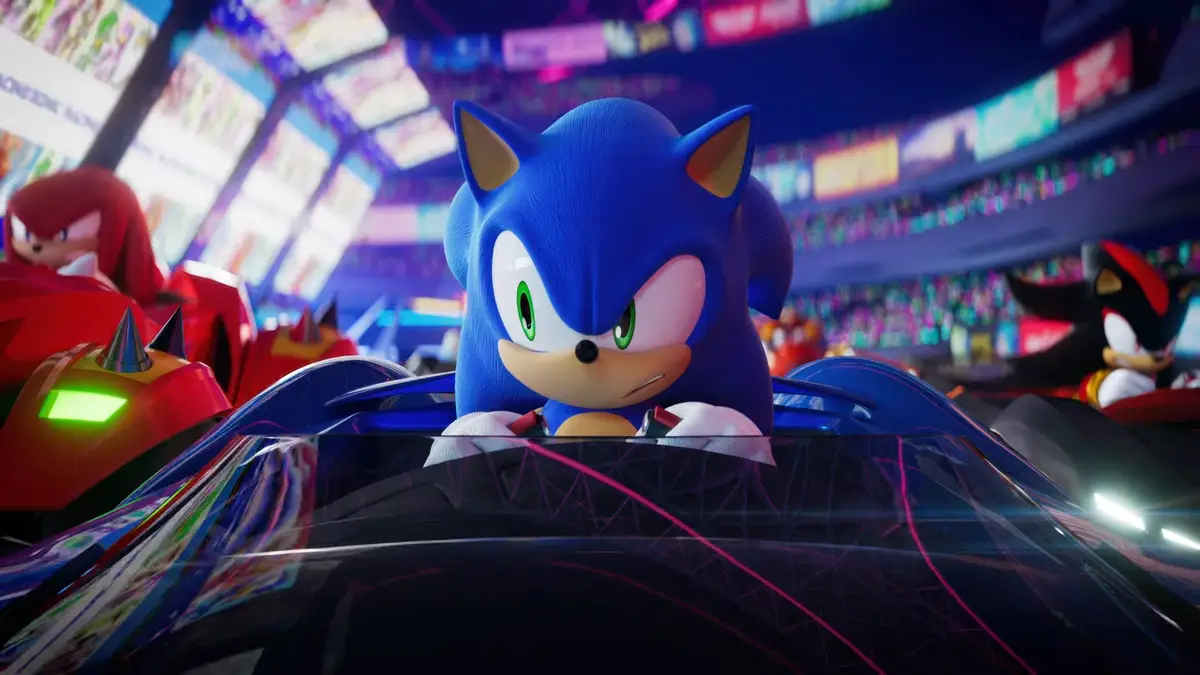 Echa un vistazo a una pista de Sonic Racing: Crossworlds basada en ...