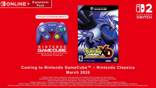 Pokémon XD: Tempestad Oscura llega a Nintendo Switch 2 el mes que viene