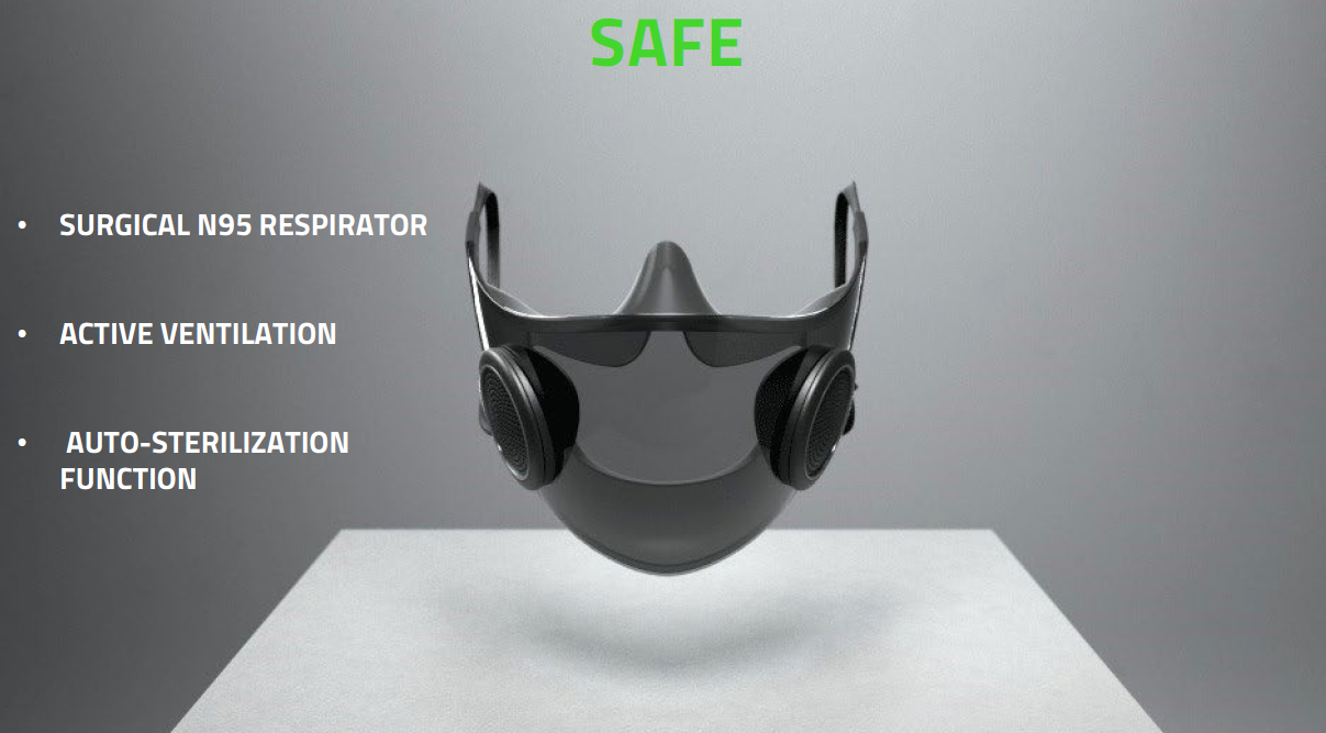 Razer Smart Mask, una mascarilla segura, social y RGB