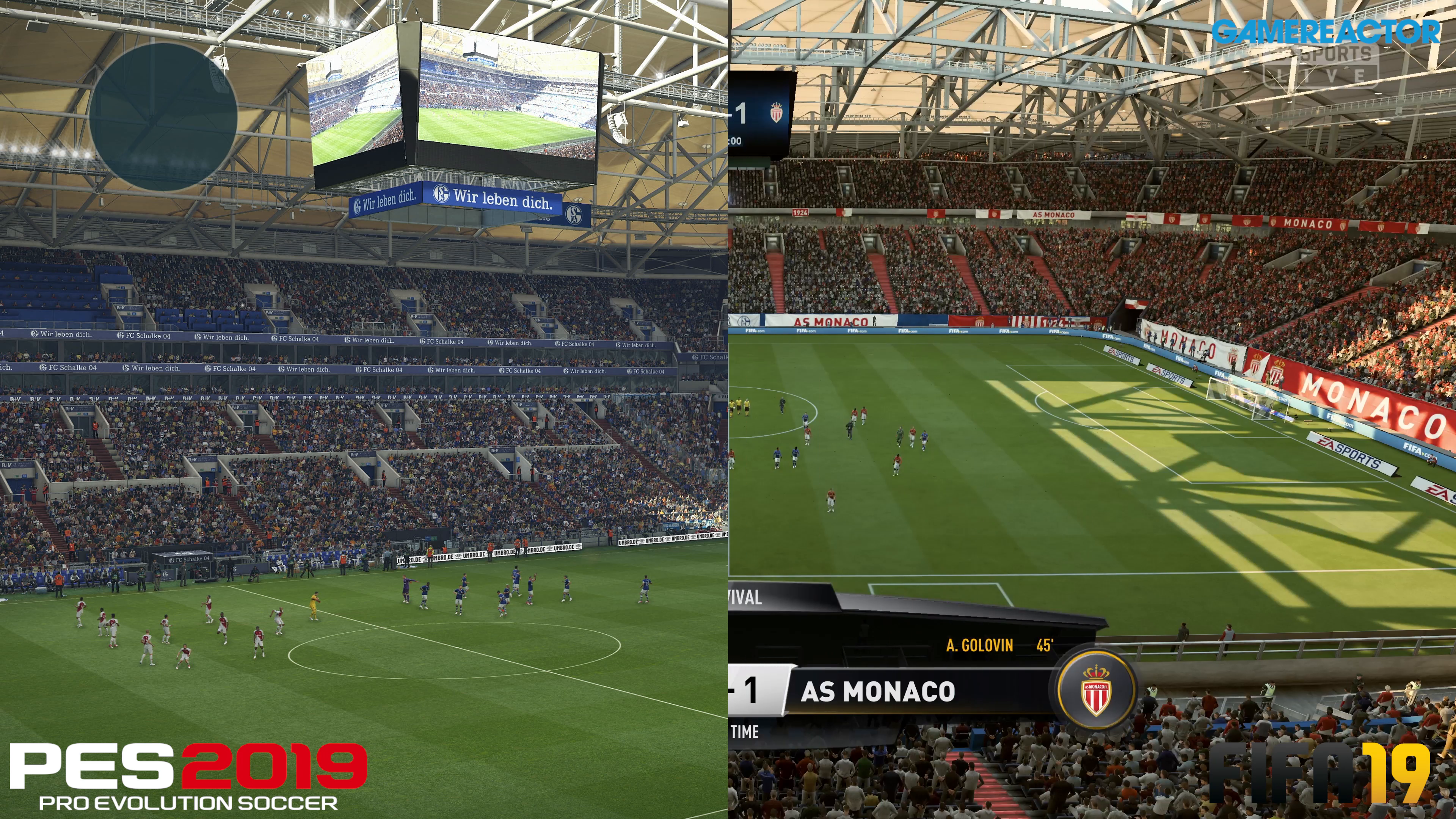 COMPARATIVA】 PES 2019 vs FIFA 19 de gráficos 4K y HD