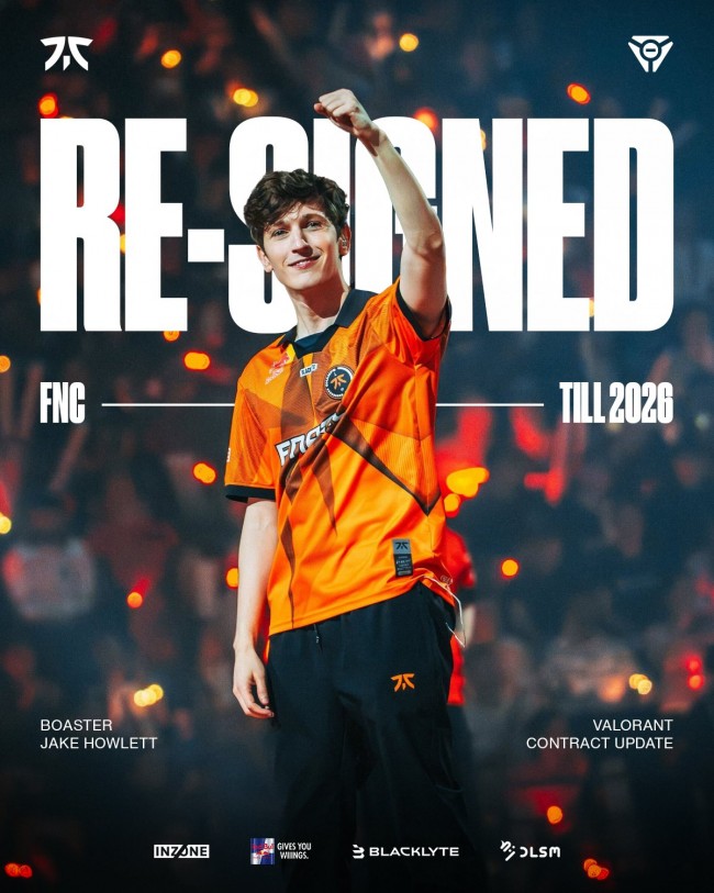 Fnatic ficha a Boaster para la temporada 2026 Valorant
