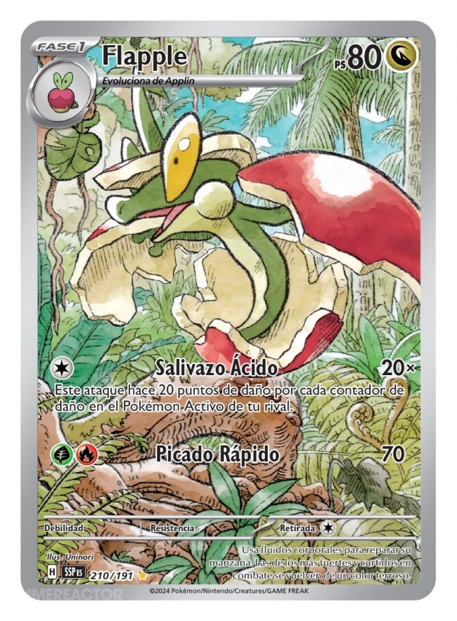 Así lucen Applin, Flapple y Appletun en la expansión de JCC Pokémon ...