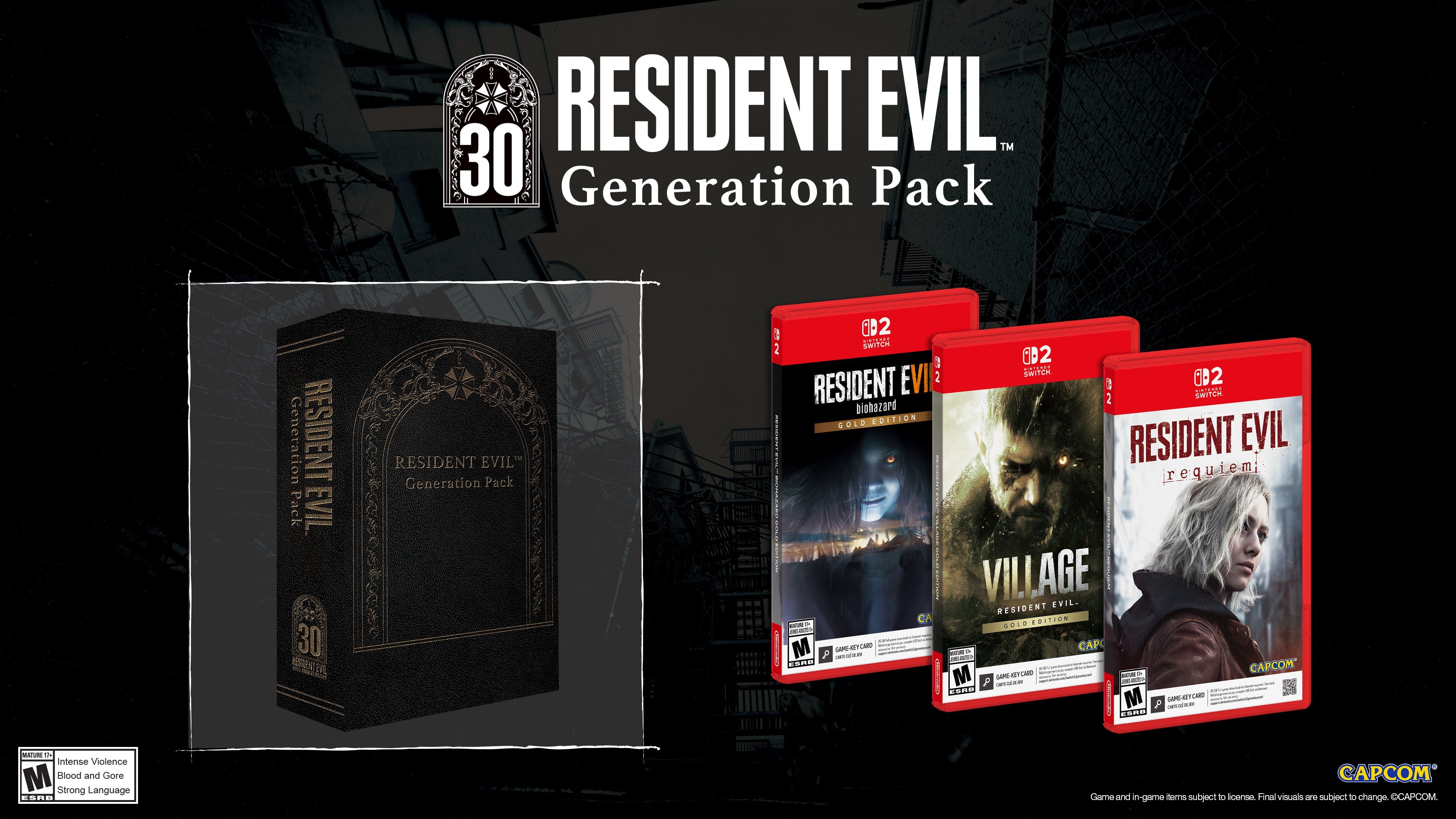 Anunciado un Resident Evil Generation Pack en formato físico para Nintendo Switch 2, aunque ...