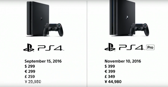 Sony fecha PS4 Pro y le pone precio
