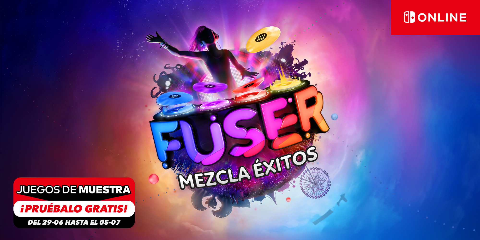 Fuser gratis por tiempo limitado con los Juegos de Muestra de Switch
