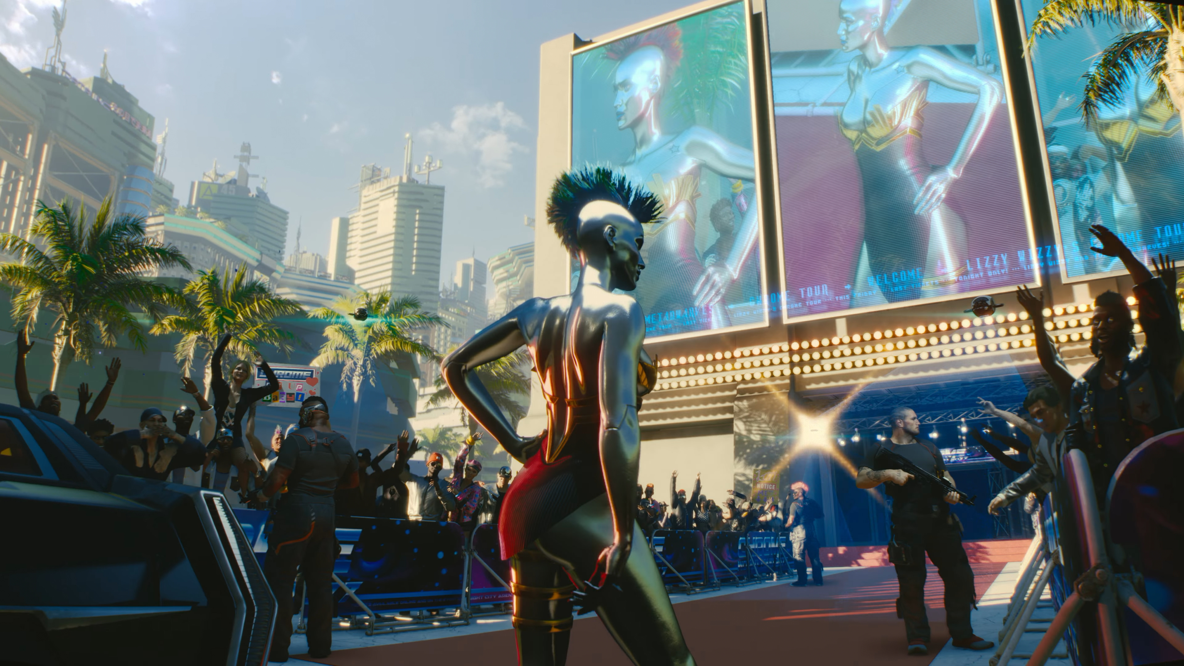 Grimes destripa su personaje en Cyberpunk 2077