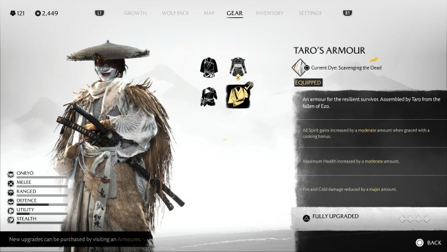 [GUÍA] Ghost of Yotei: Dónde encontrar todos los sets de armadura para Atsu