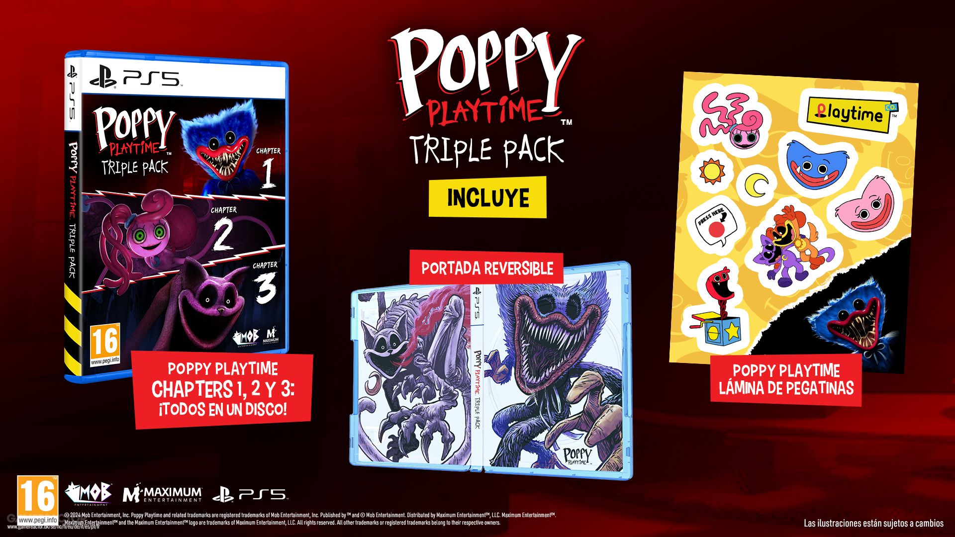 Poppy Playtime Triple Pack llega en formato físico para PS5 el próximo 31 de octubre