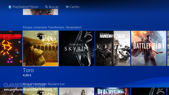 Sony sigue promocionando el videojuego Toro de PS4 el día que es ...